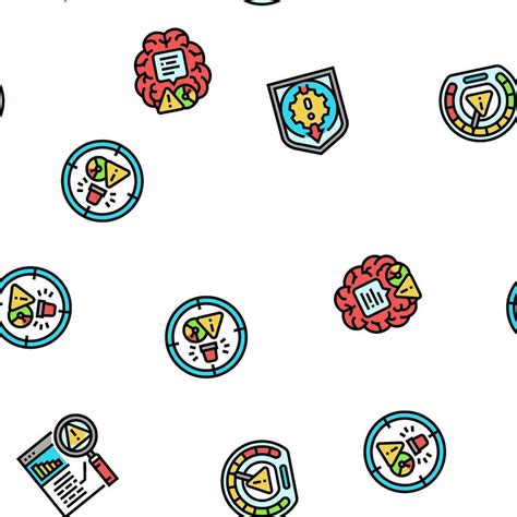 Risk Analyst Business Seamless Pattern Vector 33064213 Vector Art At