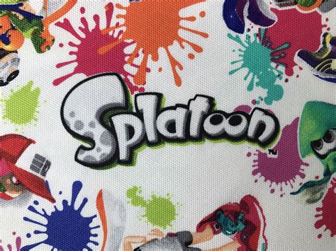 Nintendo Splatoon Fabric Made In Japan Etsy Nintendo Splatoon Splatoon Etsy