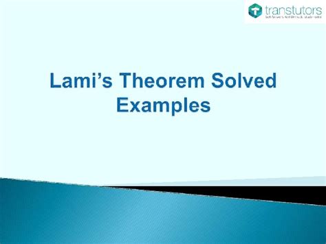 introduction coplanar concurrent systemof forces lamis theorem examples