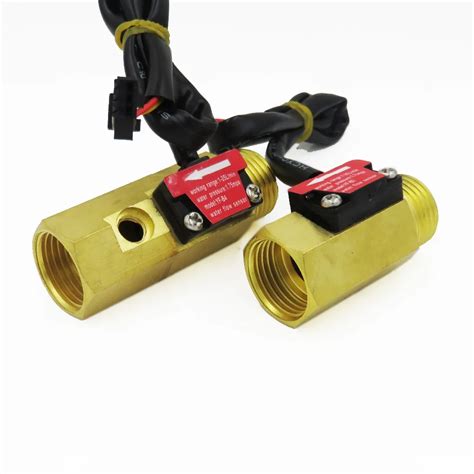 Water Flow Sensor Meter Counter Indicator Turbine Hall Flowmeter With