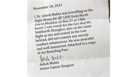 mumbai co traveller comes forth to support writer siddharth sanghvi