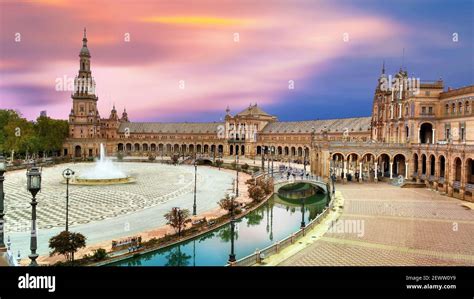 Plaza De Espana Seville Spain