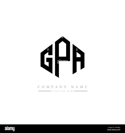 Gpa Letter Logo Design With Polygon Shape Gpa Polygon And Cube Shape