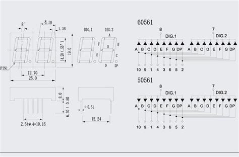 Wit 056 Inch 7 Segment Led Display 2 Bit Digital Vicedeal