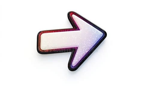 Stylized Computer Arrow On A Clean White Background Inviting Users To Navigate Easily Through