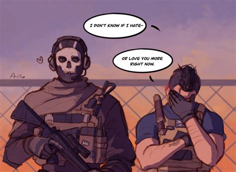 Ghost And Soap Call Of Duty And More Drawn By Amikoroyai Danbooru