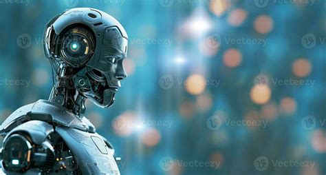 ai generated android artificial intelligence robot in big data facility