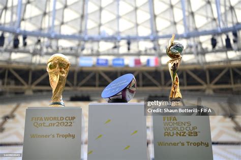 The Fifa World Cup Qatar 2022 Winners Trophy Adidas Half Ball And