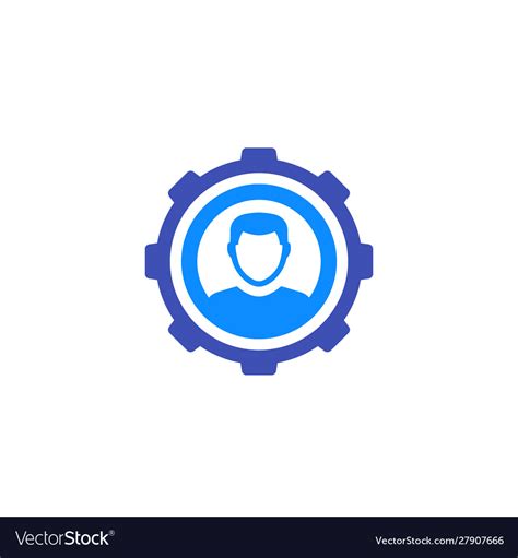 Account Settings Profile Configuration Icon Vector Image