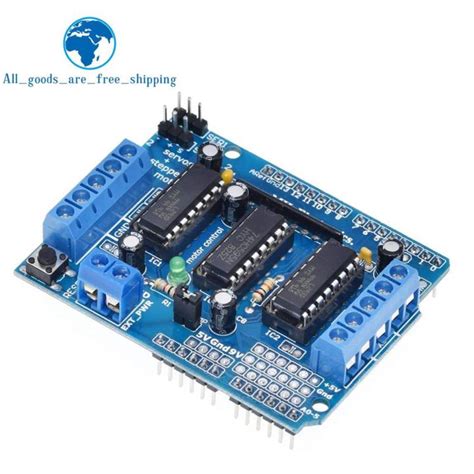 Tzt L293d Motor Drive Shield Dual For Arduino Duemilanove Motor Drive