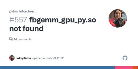 fbgemm gpu py so not found · issue 557 · pytorch torchrec · github