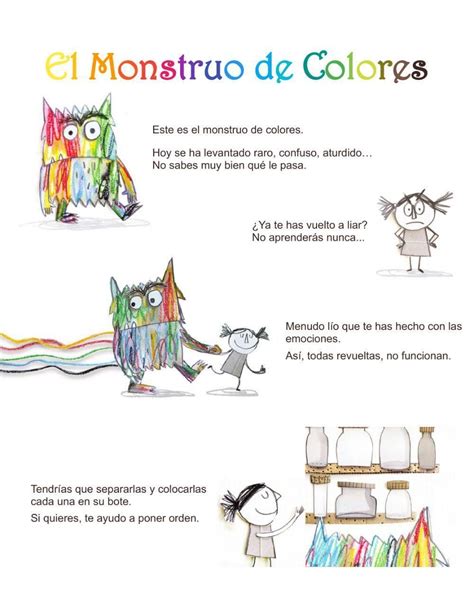 El Monstruo De Colores Enseñar Emociones Emociones Preescolares