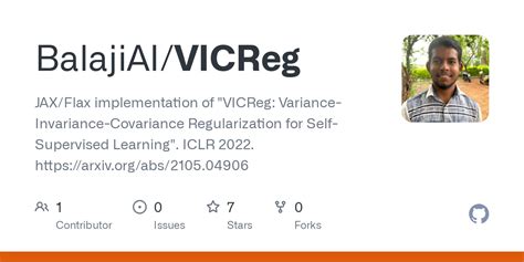 Github Balajiaivicreg Jaxflax Implementation Of Vicreg Variance