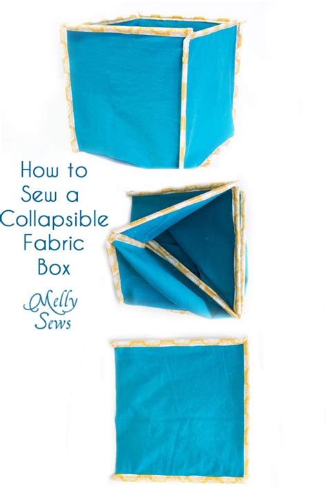 Sew Collapsible Boxes Melly Sews
