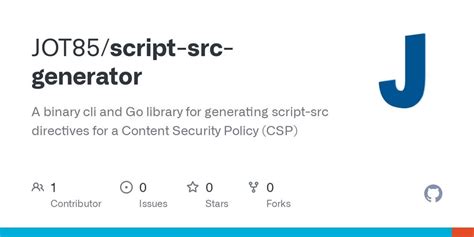 I Created Script Src Generator A Binary Cli And Go Package For