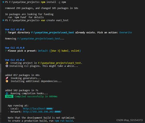 Vue 创建项目时出错vue Create 创建项目报错 Csdn博客