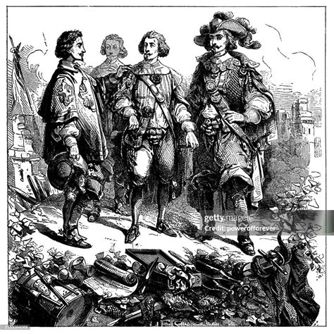 Athos Aramis And Porthos The Three Musketeers 19th Century High Res