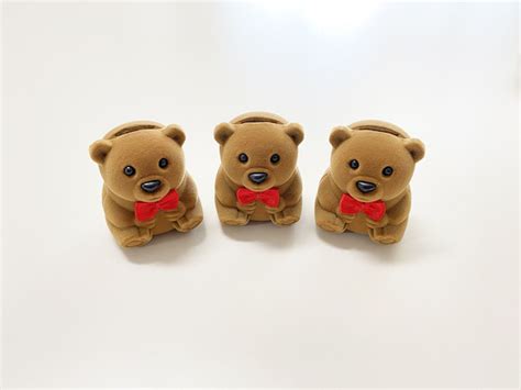 곰돌이 돌반지 케이스 반지 목걸이 주얼리 케이스 백일 아기 악세사리 선물상자