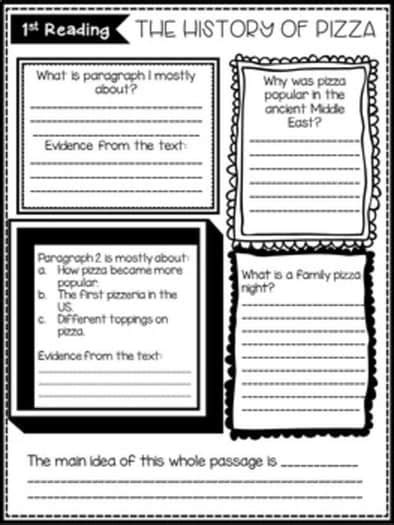Reading Comprehension Practice Close Reading Passage Sample Tpt