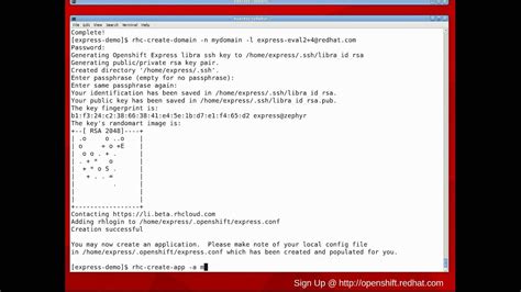 Openshift Express Create And Define Your Application Youtube