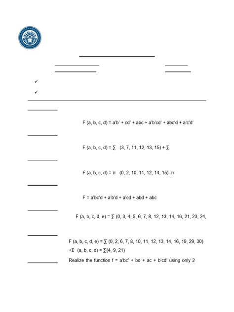 Practice Assignment No 3 Digital Logic Design Fall 2024 Pdf Mathematics Mathematical Logic