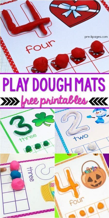 Free Printable Play Dough Mats For Creative Learning