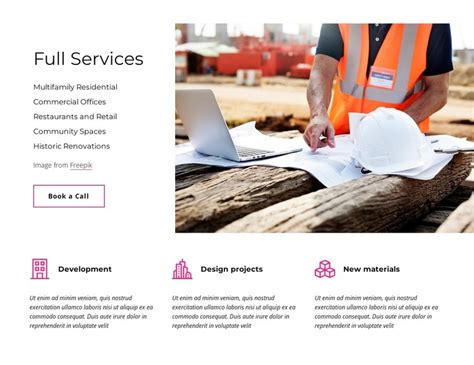 full service architecture firm css template by nicepage
