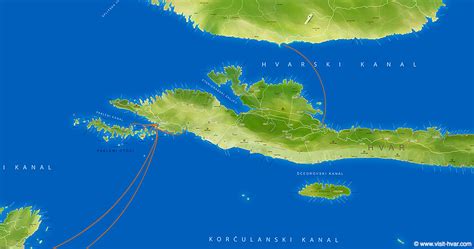 Hvar Map Hvar Island