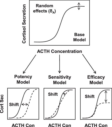 Schema Of 4 Complementary Acth Cortisol Dose Response Model Structures