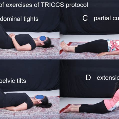 A Advanced Core With An Exercise Ball Partial Curl B Advanced Core