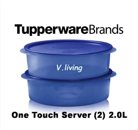 Original Tupperware One Touch Server Airtight Liquid Tight Kedap