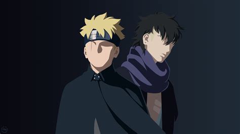 Boruto And Kawaki Minimal Art 2023 Wallpaper Hd Minimalist 4k Wallpapers