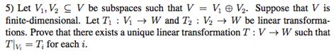 solved let v1 v2 ⊆ v be subspaces such that v v1 ⊕ v2