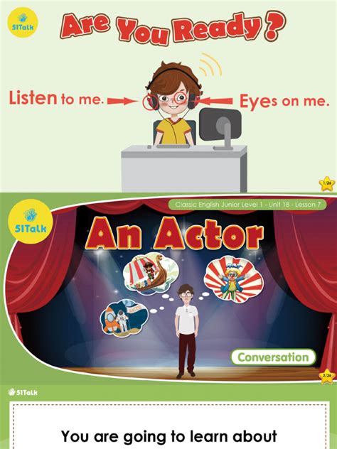 Level 1 Unit 18 Lesson 7 An Actor Pdf