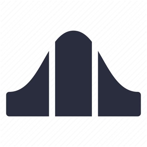 distribution peak gaussian segment icon download on iconfinder