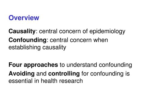 Ppt Confounding In Epidemiology Powerpoint Presentation Free Download Id 5566529