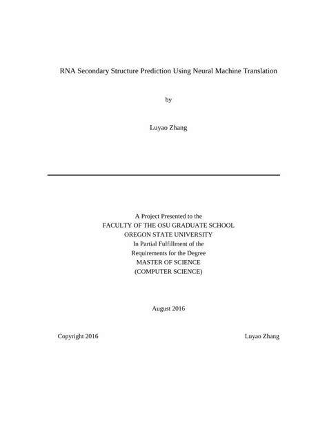 Pdf Rna Secondary Structure Prediction Using Neural Machine Dokumen