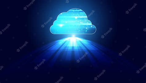 Premium Vector Abstract Cloud Technology With Big Data And Information Concept Connection