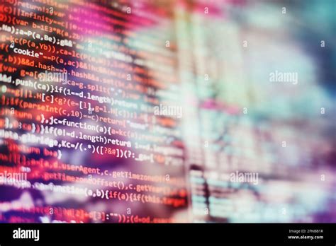 software developer programming code abstract computer script code