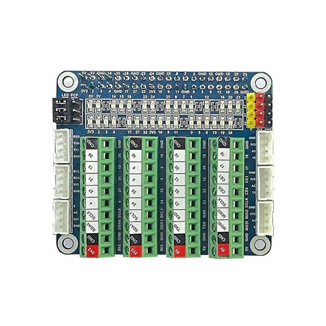 pi all gpio test board for 3b 4b pcf8591 sensor led expansion board