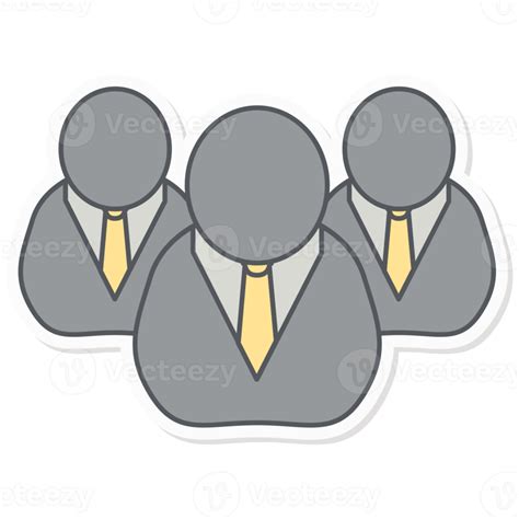 Male Multiuser Emblem Infographics Sticker Company Budget Presentation Icon 17785948 Png