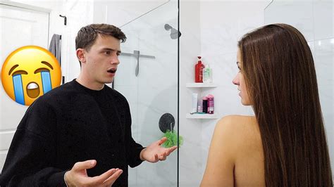Getting In The Shower Without My Husband To See His Reaction Youtube