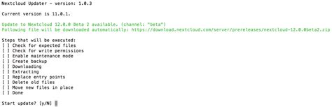 Nextcloud Upgrade Issue Via Web Bots