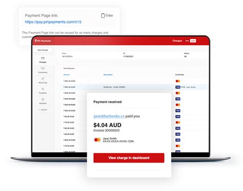 Pin Payments Integration Barbooks
