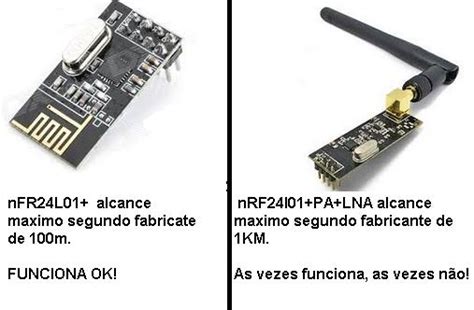 PEDIDO AJUDA Nào consigo fazer funcionar modulos de radio de 1000m NRF24L01 P Português