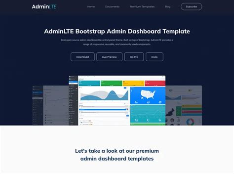 Adminlte Bootstrap Templates And Themes