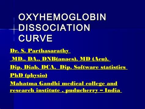 Oxygen Dissociation Curve Pptx Blood Disorders Diseases And