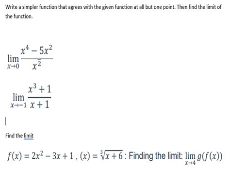 Solved Write A Simpler Function That Agrees With The Given Function