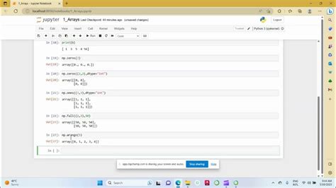2 Defining Arrays In Python Youtube