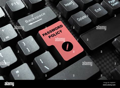 Inspiration Showing Sign Password Policy Word Written On First Line Of